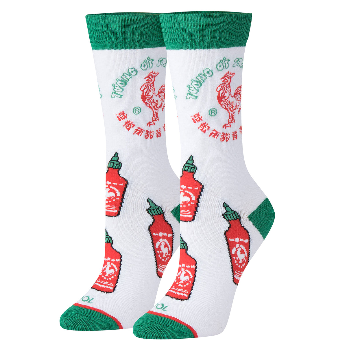 Sriracha All Over Women's Crew Socks | Odd Sox – ODD SOX