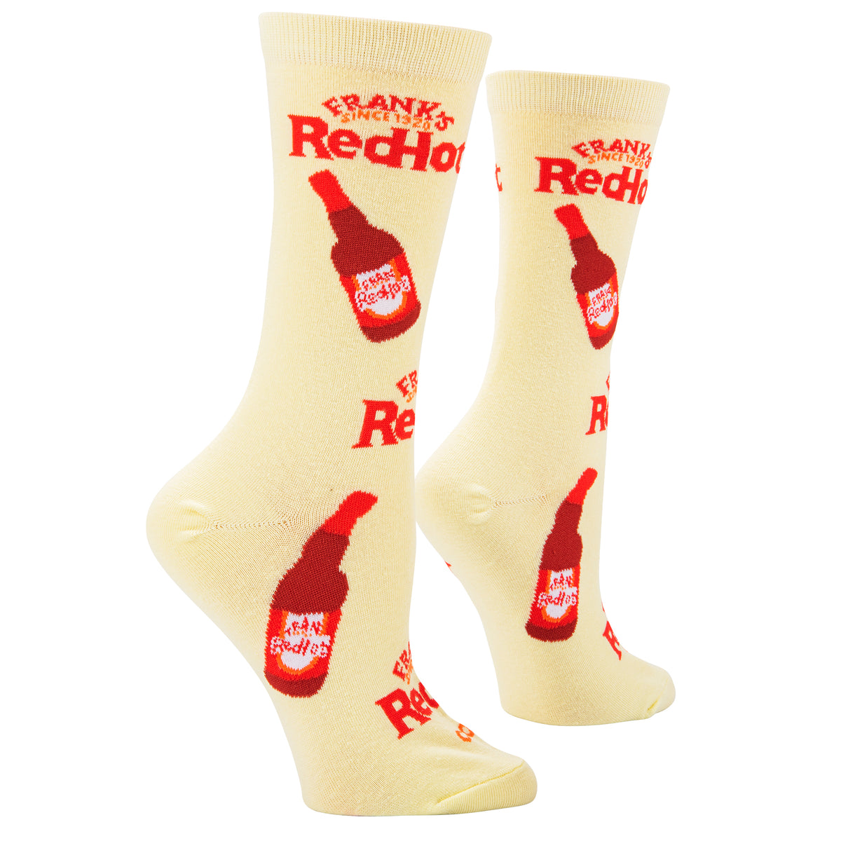 Frank's RedHot Logo & Bottles Women's Crew Socks | ODD SOX