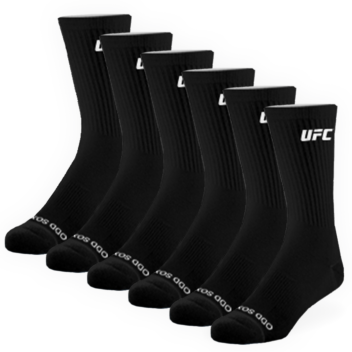UFC Logo Men's Crew Socks - 6-Pack | ODD SOX