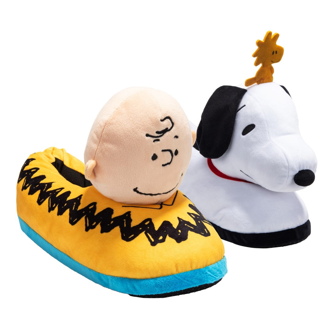 Peanuts Charlie Brown And Snoopy 3D Slippers – ODD SOX
