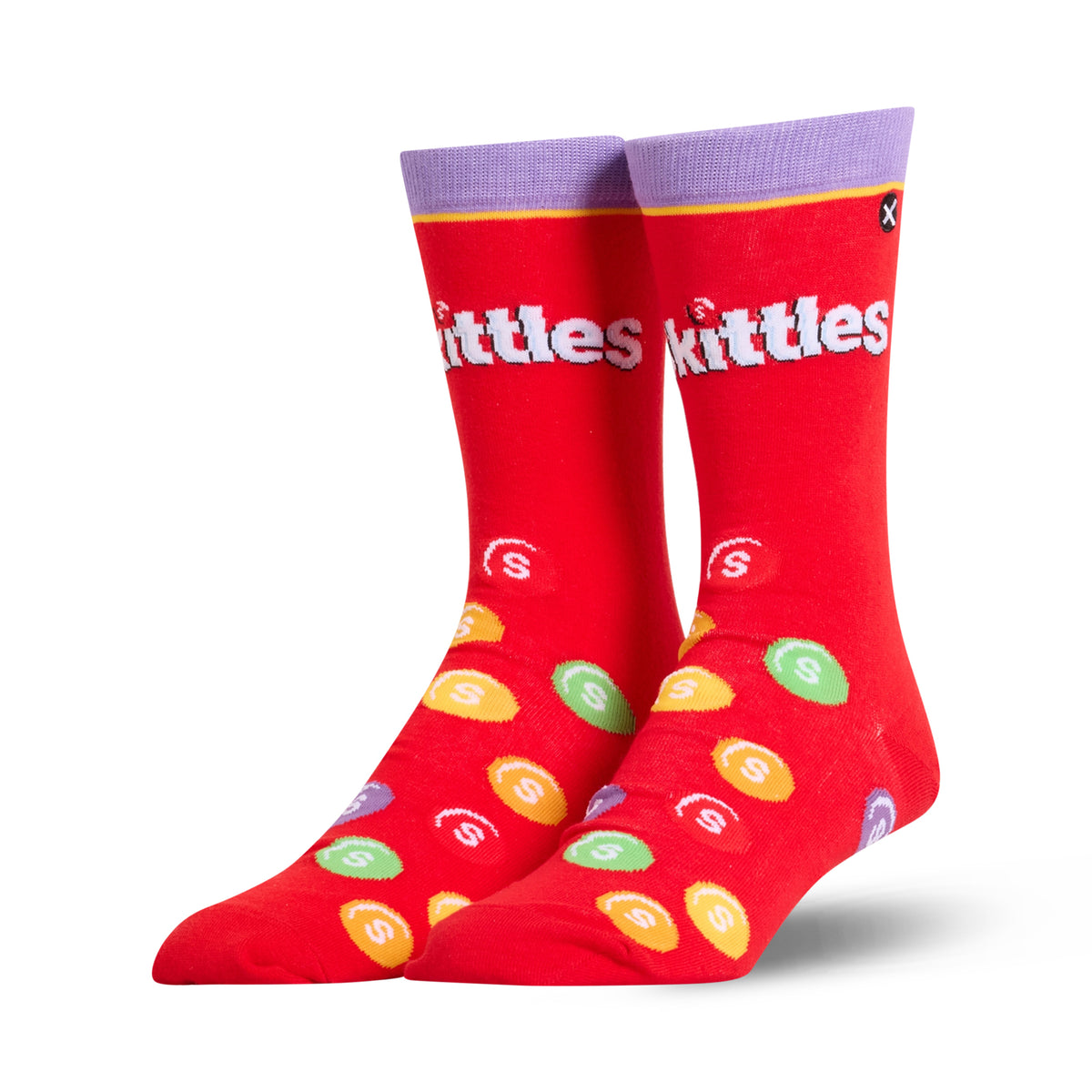 Skittles Pile Men's Crew Socks | ODD SOX