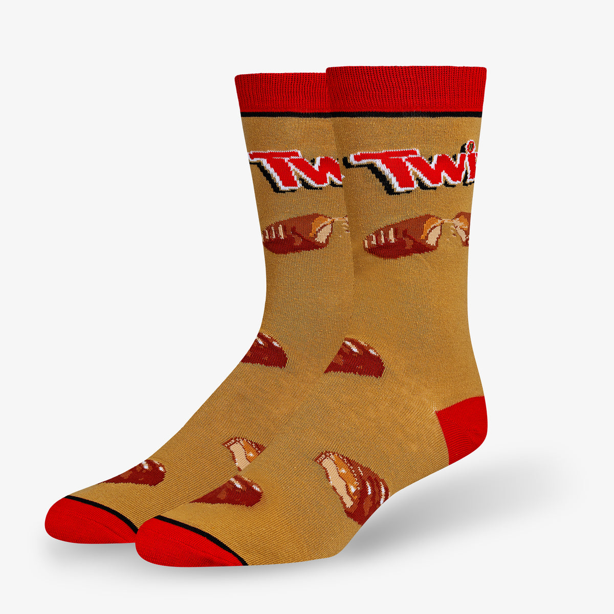 Twix Break Brown Men's Crew Socks | Odd Sox – ODD SOX