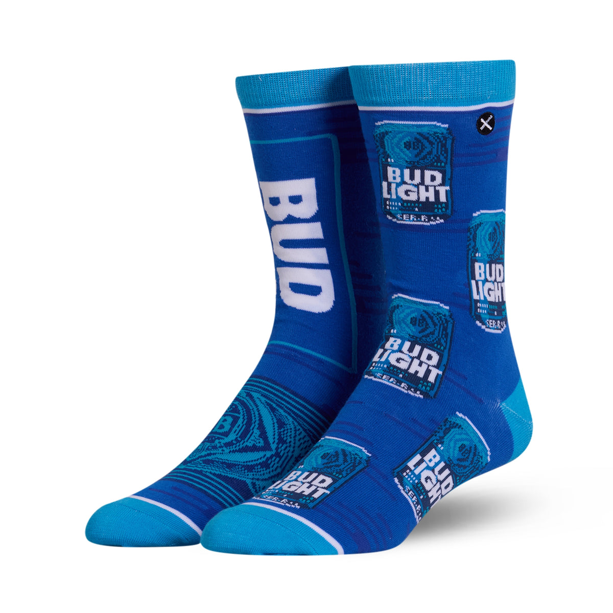 Bud Light Split Men's Crew Socks | ODD SOX