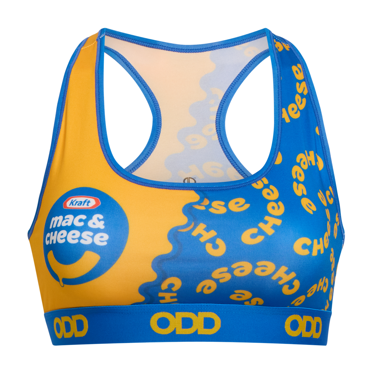 Kraft Mac & Cheese Drip Women's Sports Bra | Odd Sox – ODD SOX